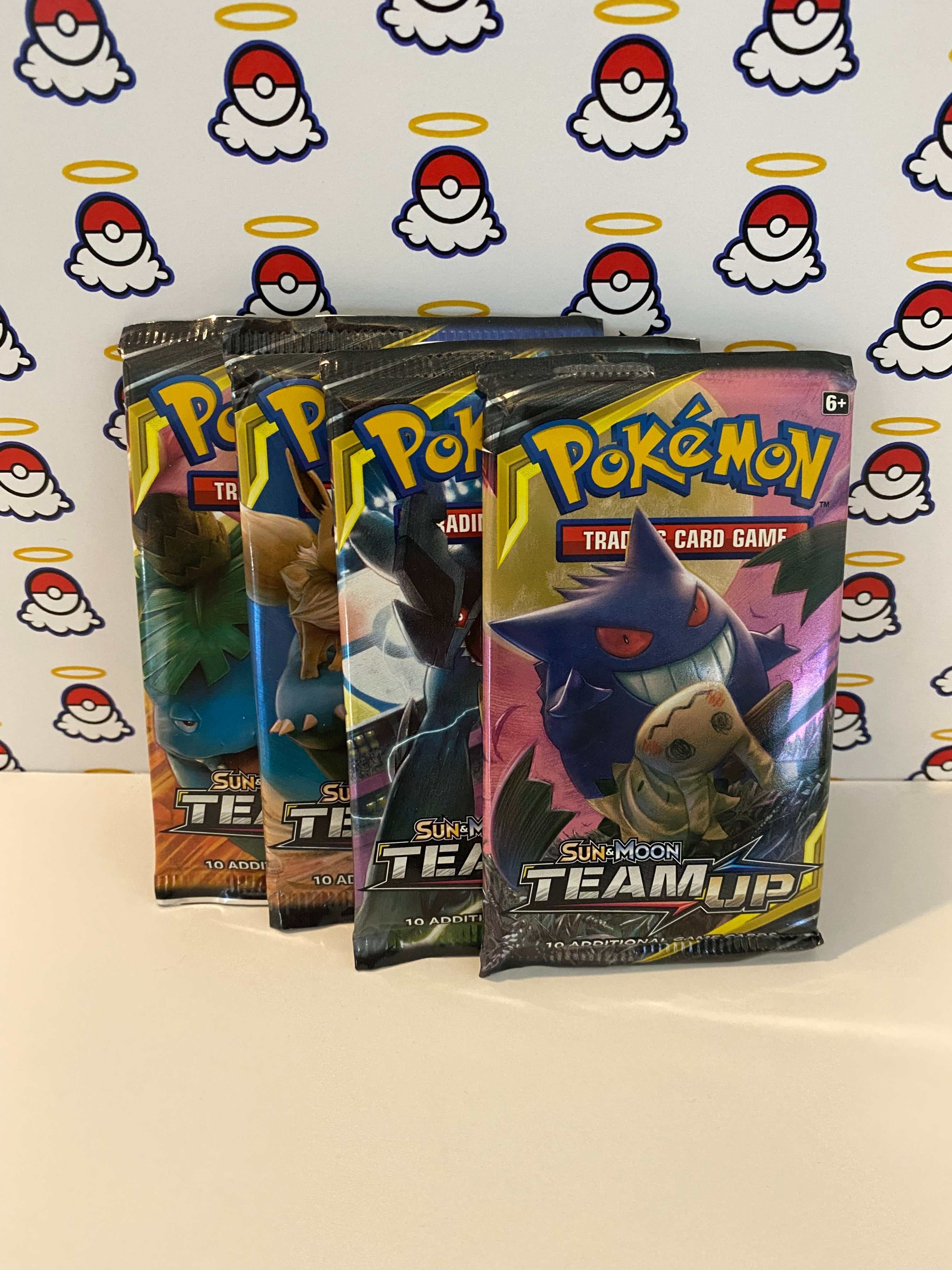 Team Up Booster Pack Art Set (x4) – Poke Heaven